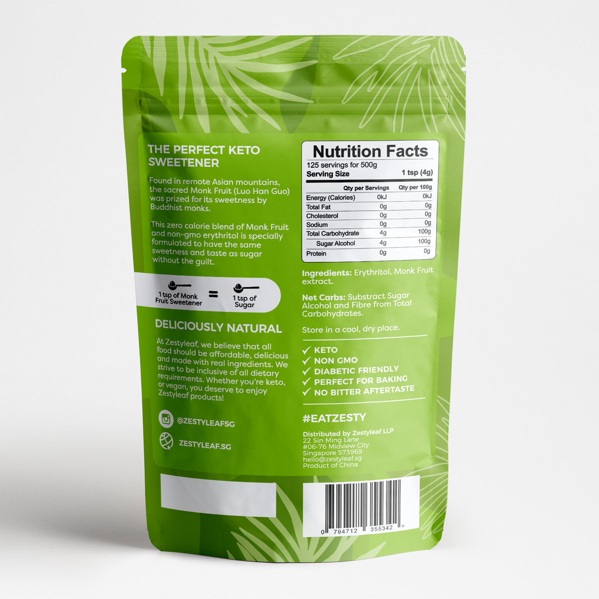 Zest Classic Monk Fruit Sweetener – Zest Foods